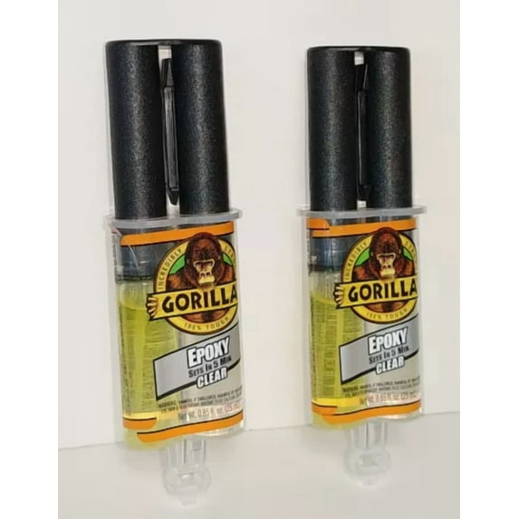 STARLIGHT- Gorilla Clear Epoxy .85 Oz Sets In 5 Minutes Lot Of 2 Packs ...