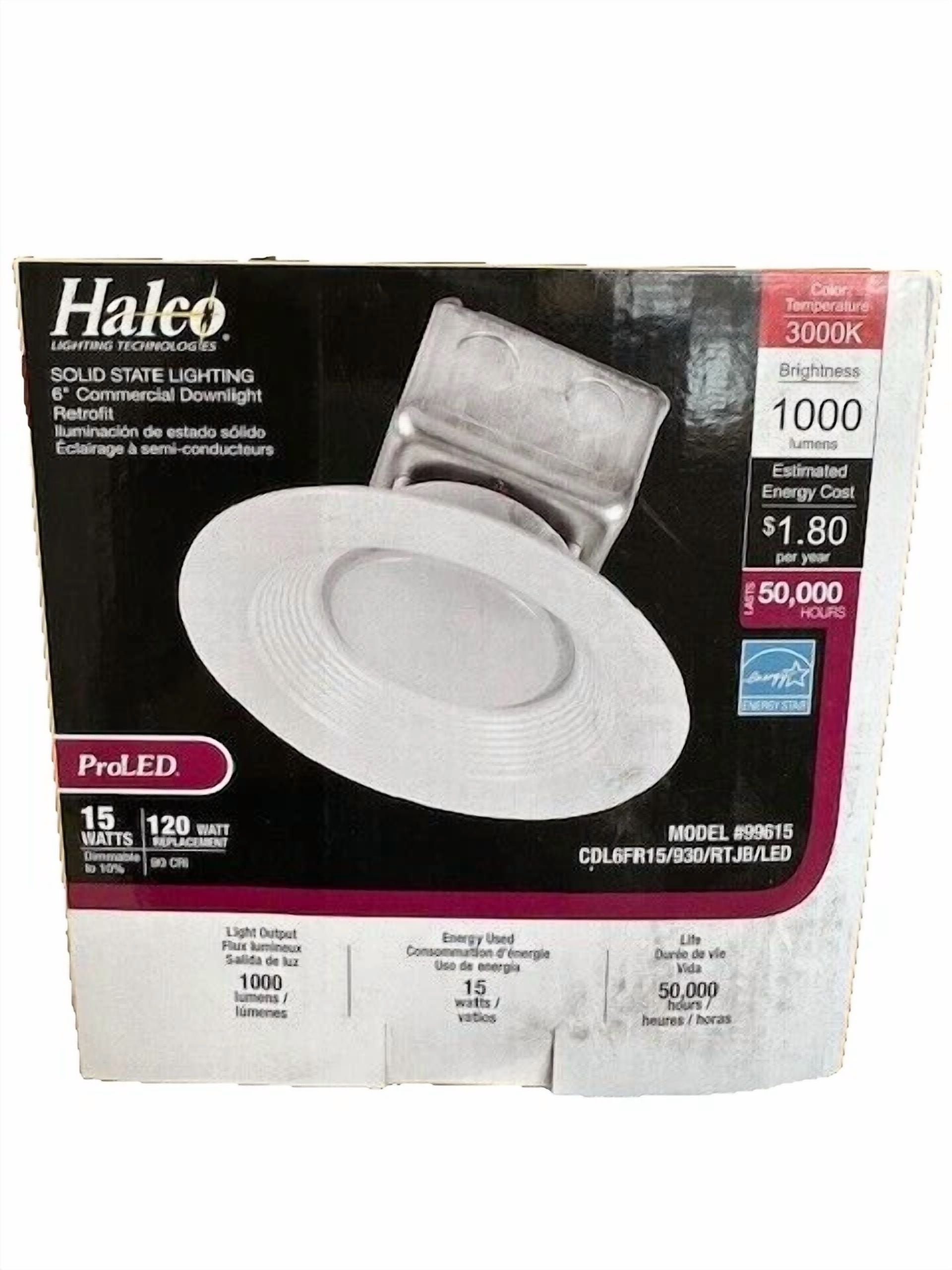 STARLIGHT- ??Halco 99615 6 Led Commercial Retrofit Downlight - Walmart.com