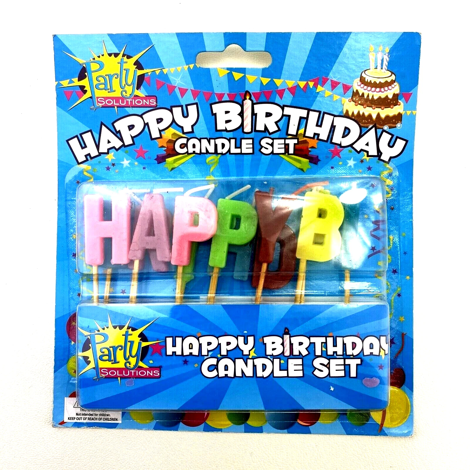 STARLIGHT- Happy Birthday Party Candles Fun Set Party Solutions 13 ...