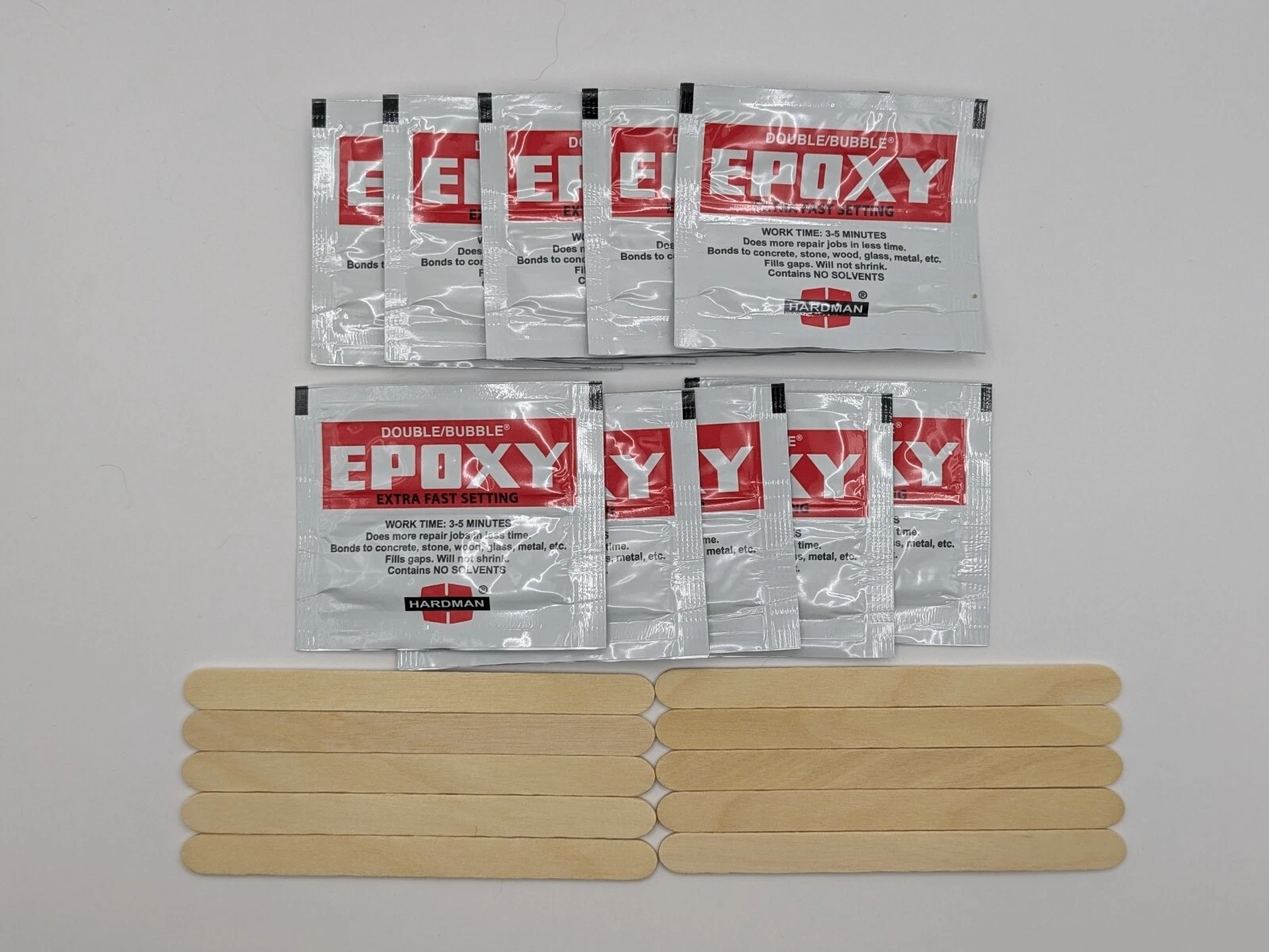 STARLIGHT- Hardman Double Bubble Red Epoxy 10-Packs 3.5 Gram Per Pack ...