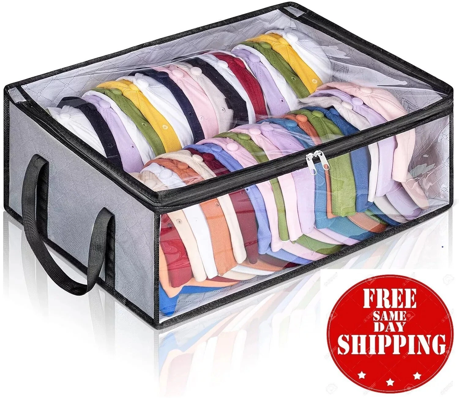 STARLIGHT- Hat Storage For Baseball Caps Organizer Holds 40 Hats ...