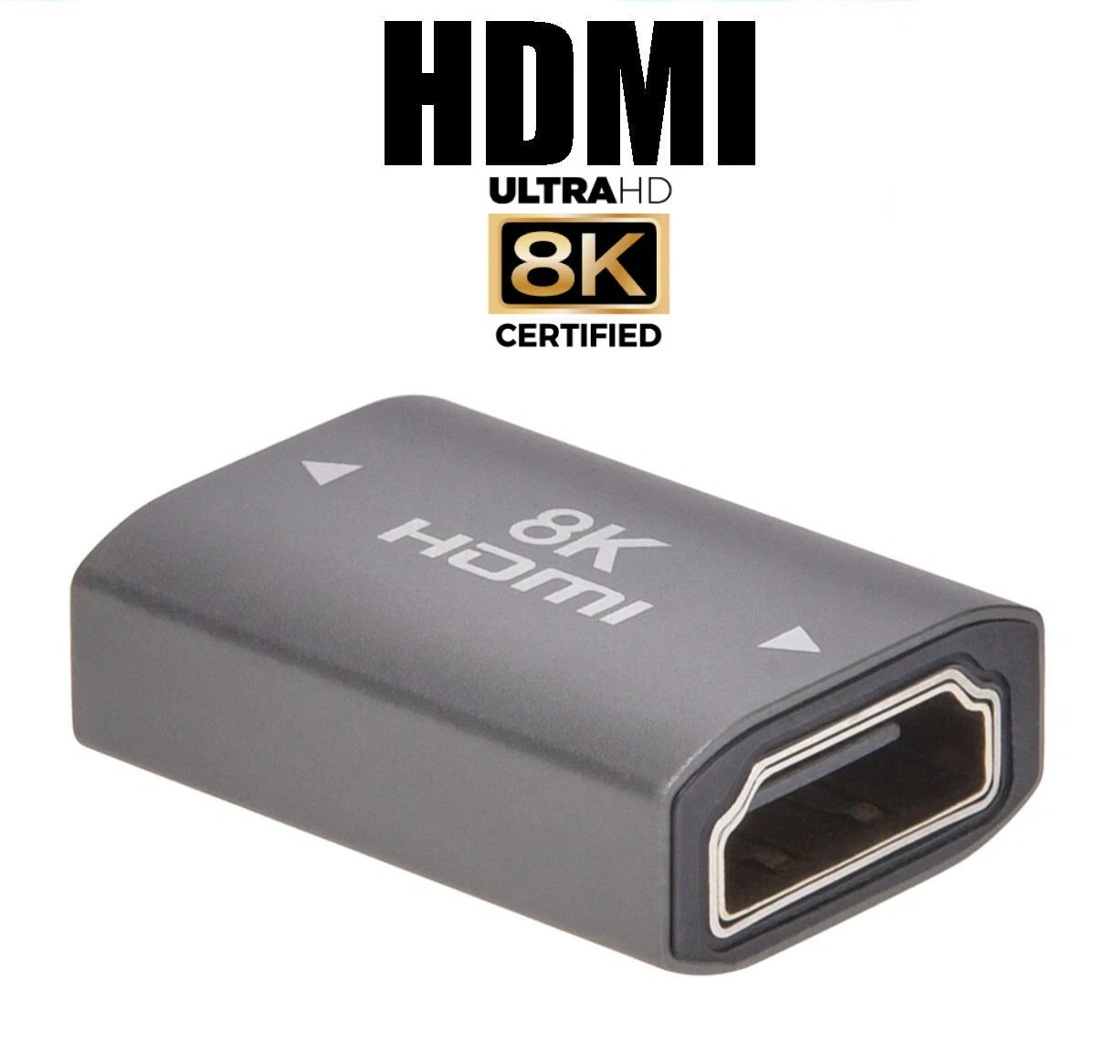 STARLIGHT- Hdmi 8K Ultra Hd Female To Female Adapter Cable Gold Coupler ...