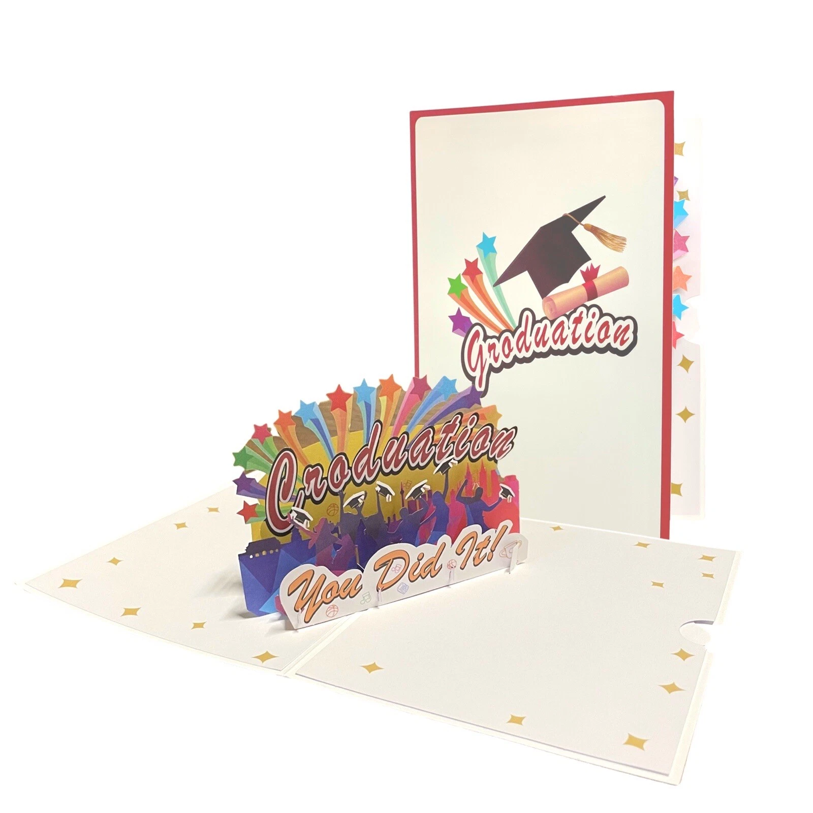 STARLIGHT- High School College Graduation Gift Greetings Card 3D Design ...