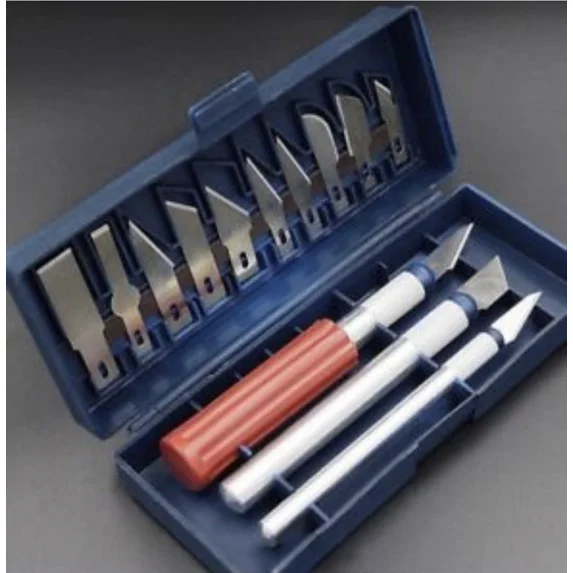 STARLIGHT- Hobby Craft Knife Blade Hobby Box Set 16-Pieces Exacto Style ...
