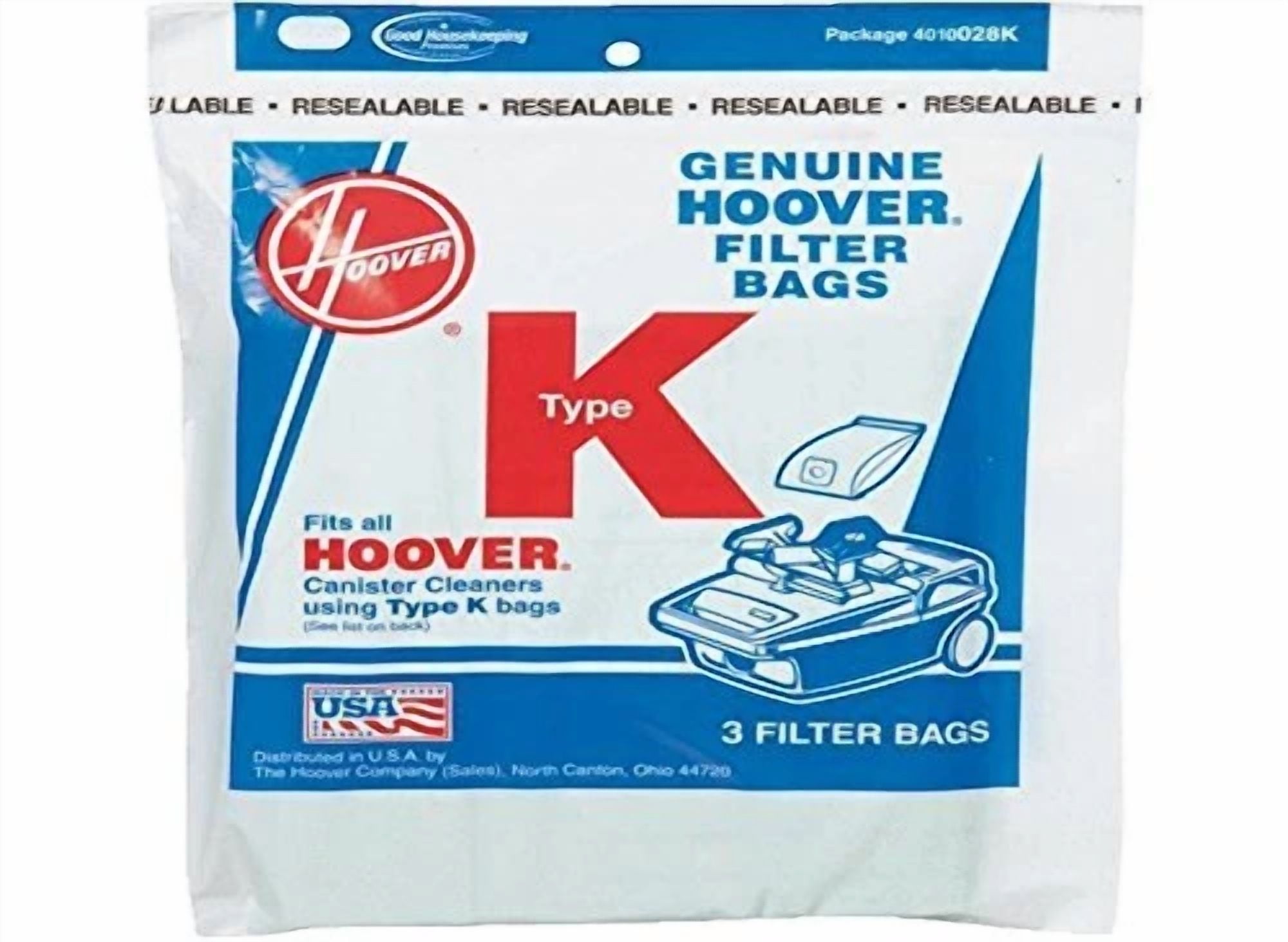 STARLIGHT- Hoover Type K Canister 2 Ply Vacuum Paper Bags 3 P - Walmart.com