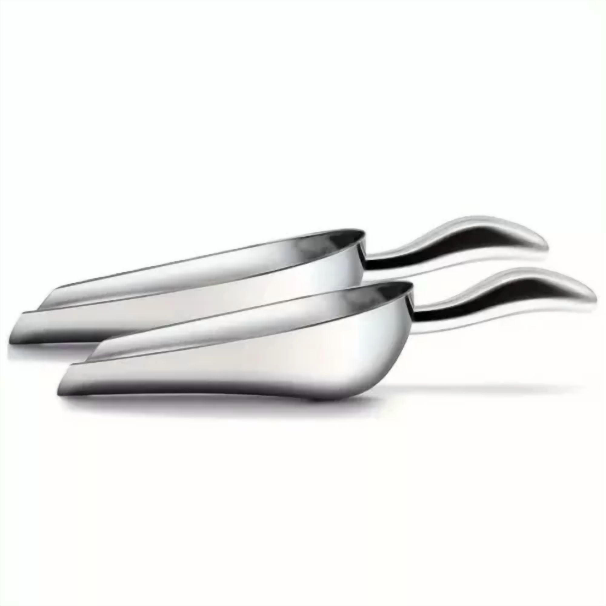 STARLIGHT- Ice Scoop Set Of 2, Stainless Steel Ice Scoop, Mirror Finish ...