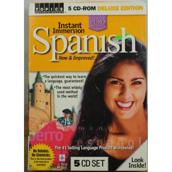 STARLIGHT- Instant Immersion Spanish The Euro Method 5-Disc Cd Set ...