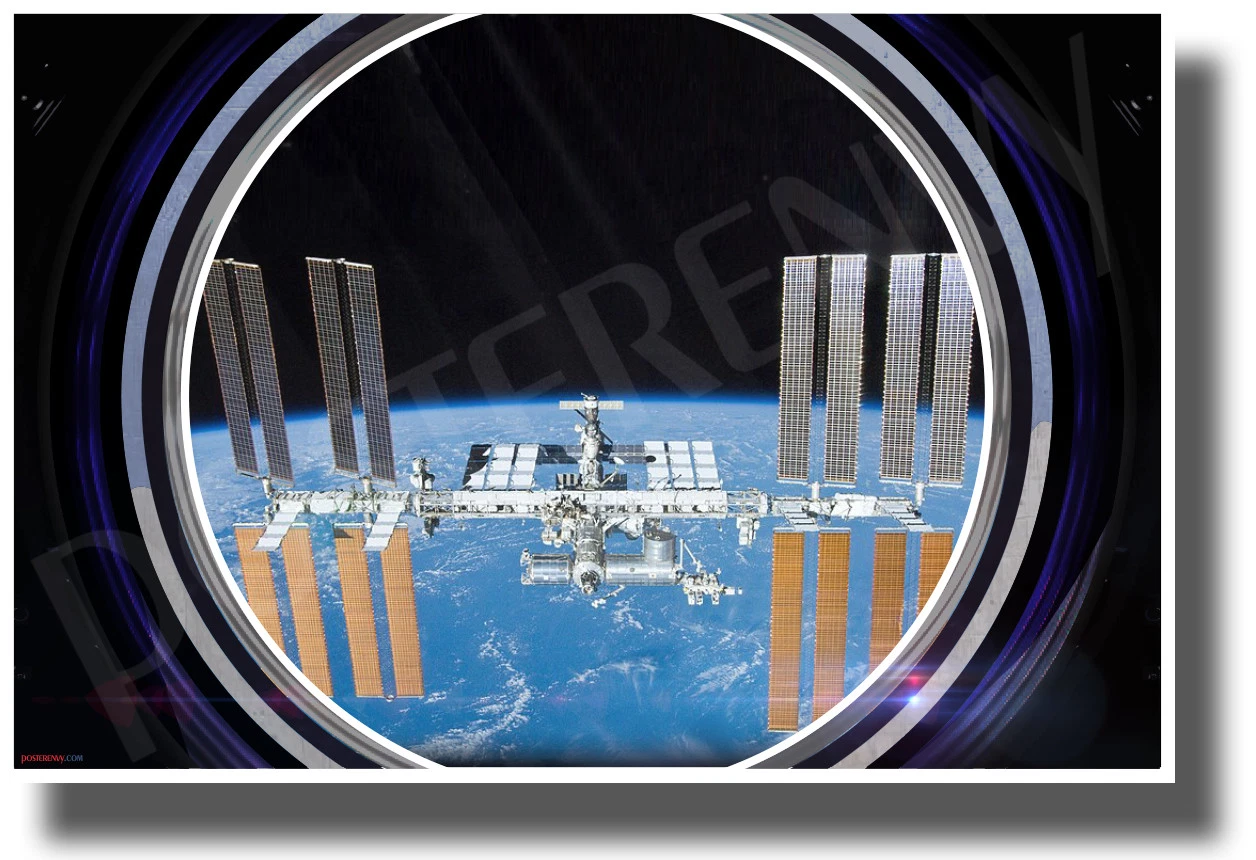 STARLIGHT- Iss View In Spaceship Window - New Classroom Science Poster ...