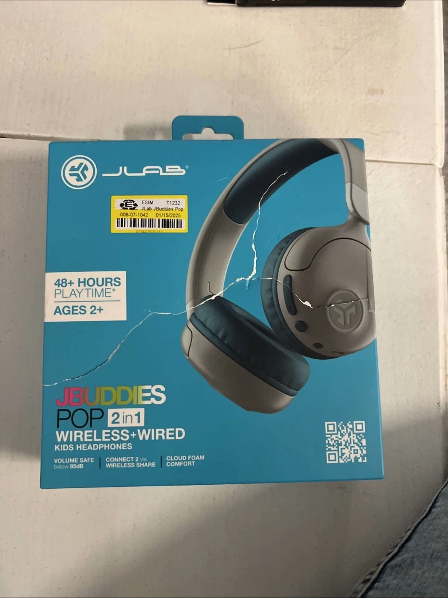 STARLIGHT- Jlab Jbuddies Pop 2In1 Wireless+Wired Kids Headphones ...