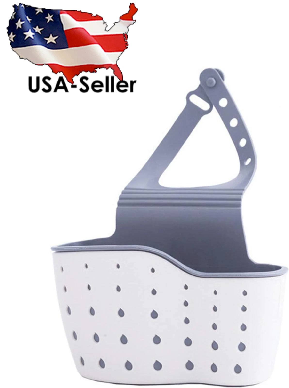 STARLIGHT- Kitchen Sink Organizer Caddy Basket Cleaning Sponge Holder ...