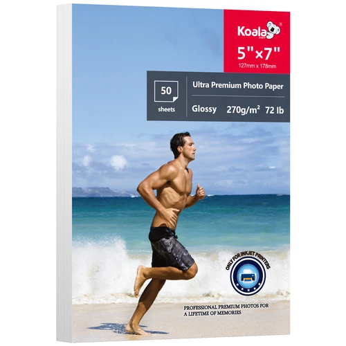 STARLIGHT- Koala Ultra Premium Glossy Photo Paper 5X7 72Lb Inkjet ...