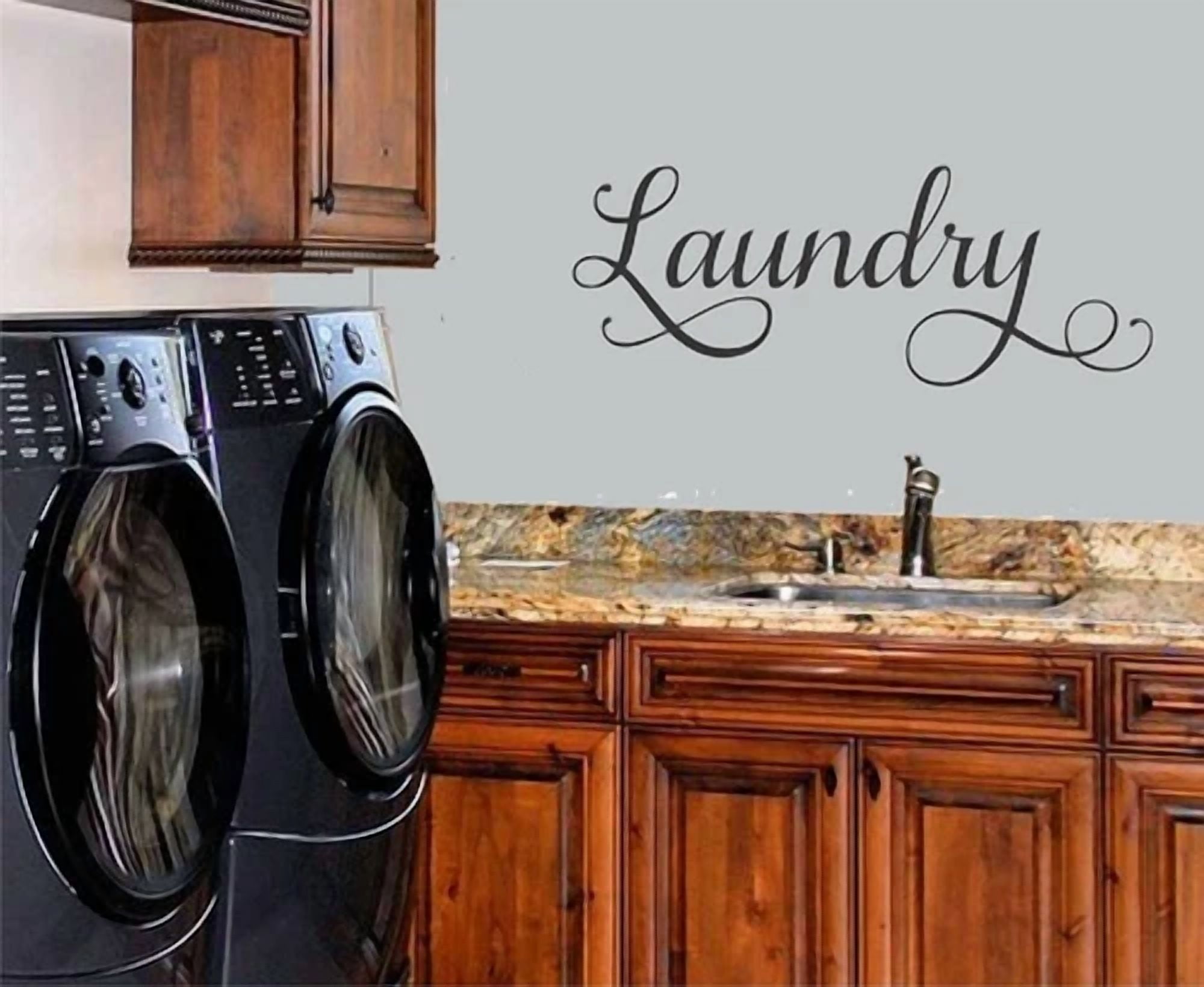 STARLIGHT- Laundry Vinyl Wall Decal Lettering Sticker Home Laundry Room ...