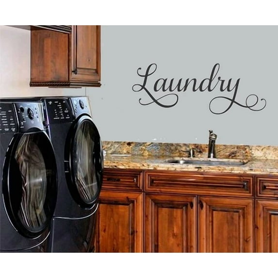 STARLIGHT- Laundry Vinyl Wall Decal Lettering Sticker Home Laundry Room ...