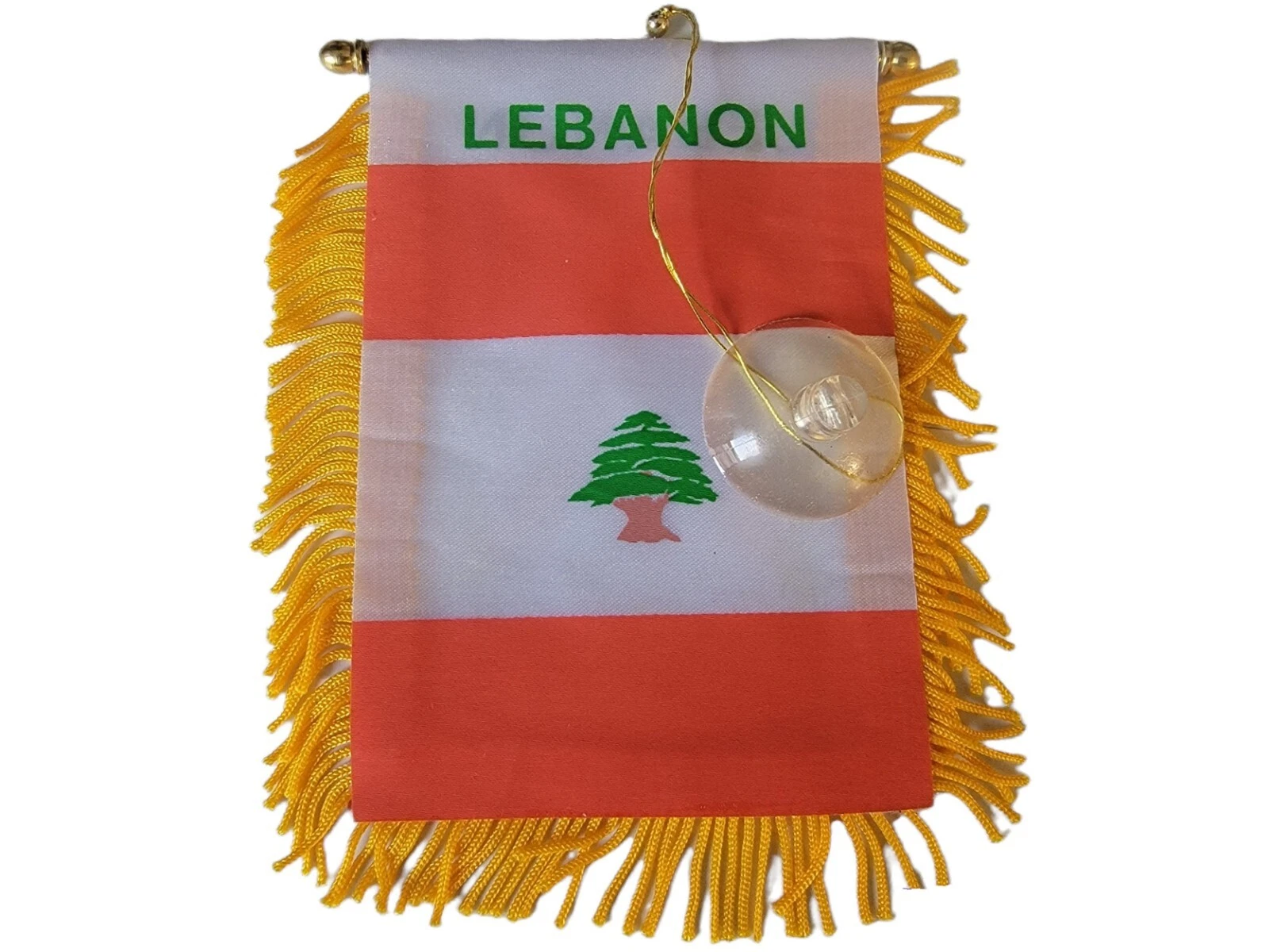 STARLIGHT- Lebanon Mini Banner Flag Great For Car & Home Window Mirror ...