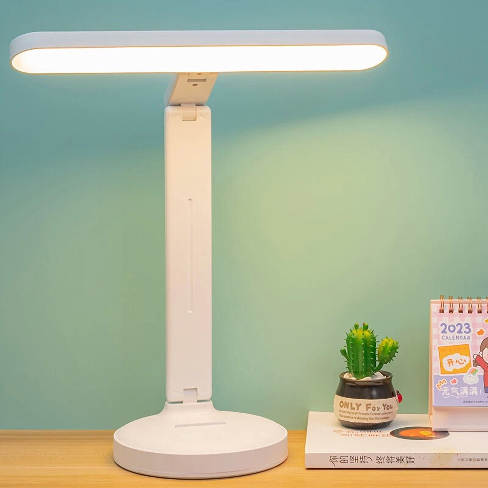 STARLIGHT- Led Desk Lamp Dimmable Foldable Table Reading Light Calendar ...