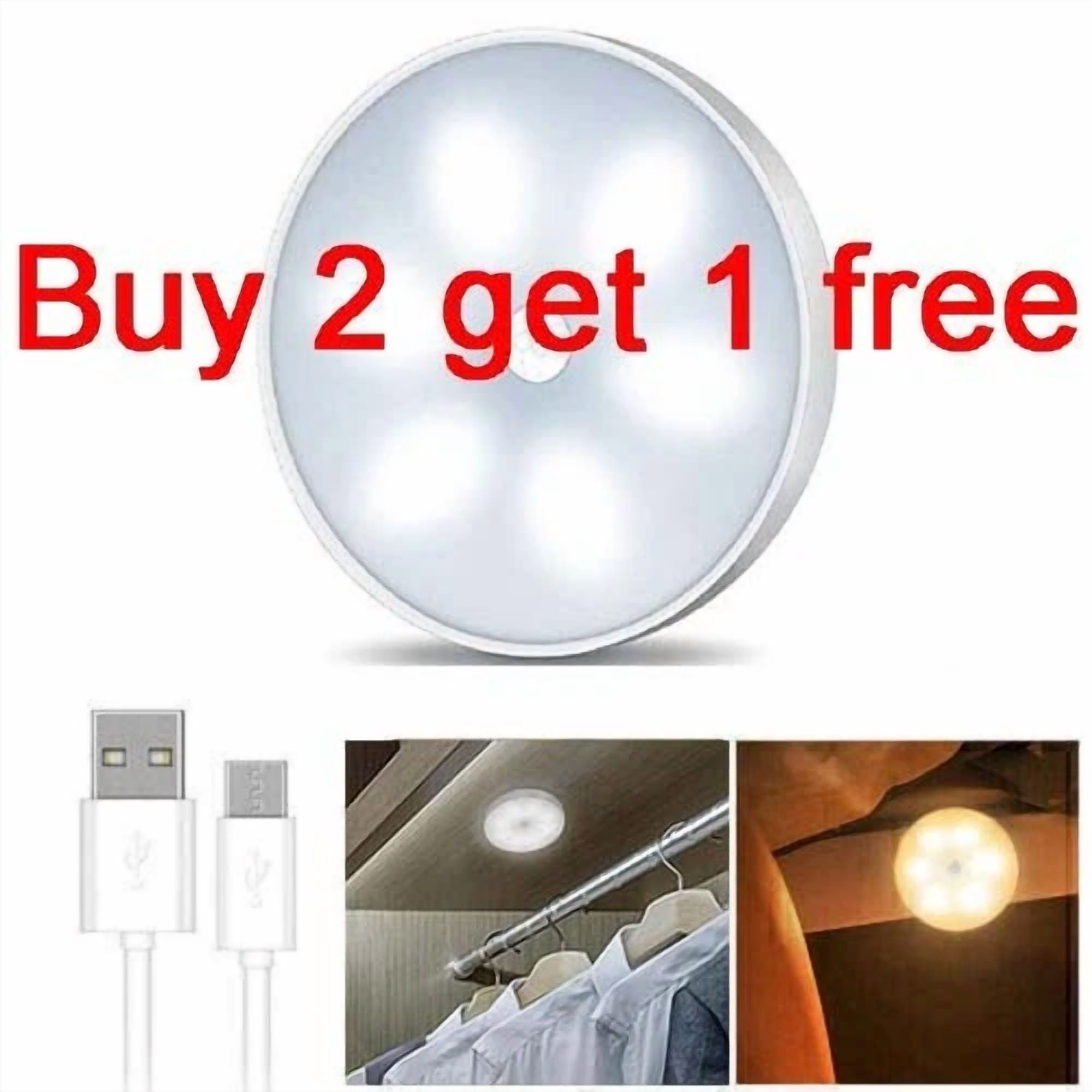 STARLIGHT- Led Motion Sensor Under Cabinet Closet Light Usb ...