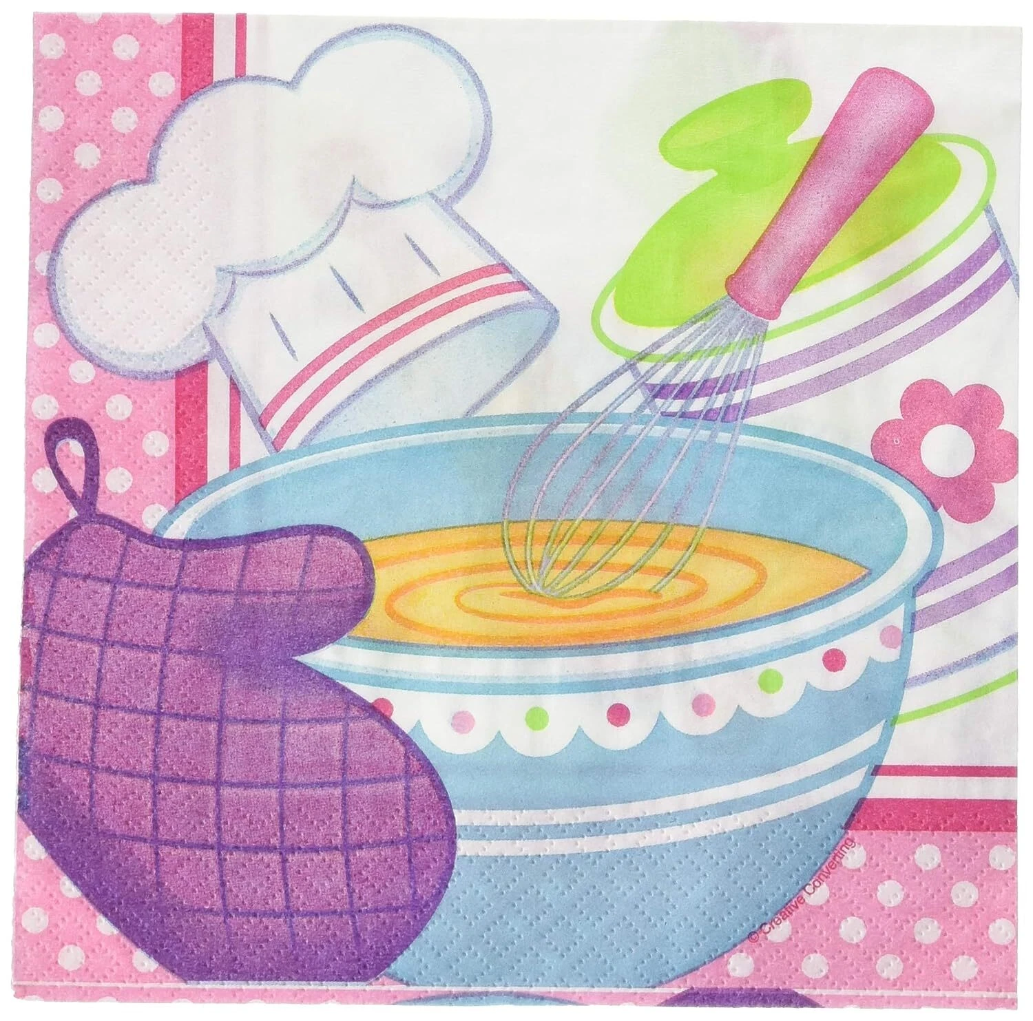 STARLIGHT- Little Chef Cook Baking Food Girls Kids Birthday Party Paper ...