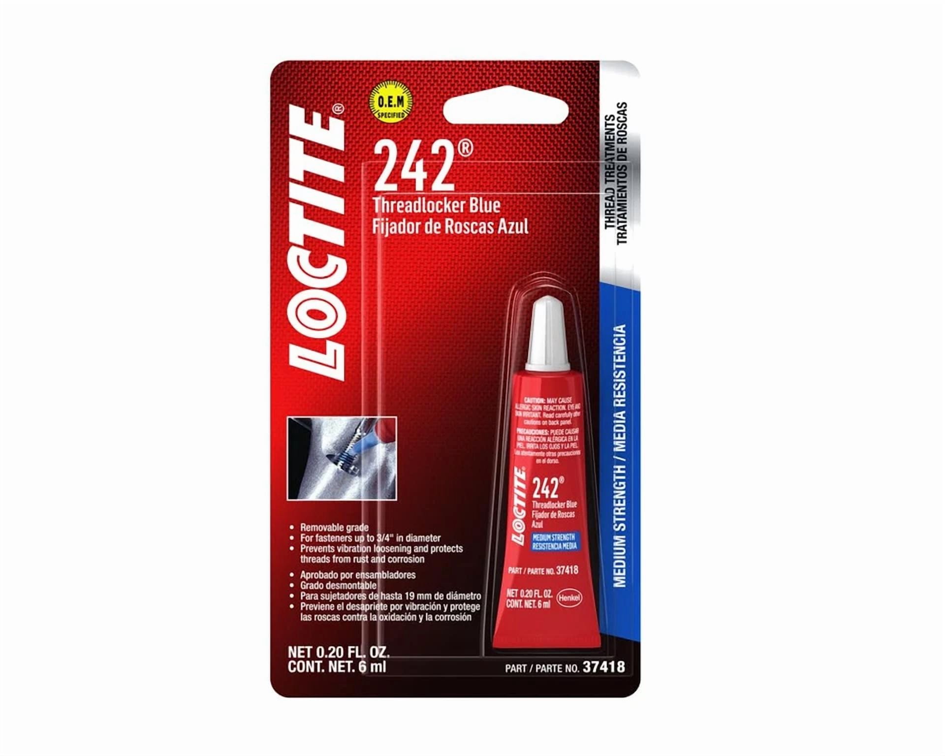 STARLIGHT- Loctite 242 Threadlocker Blue Adhesive 0.2 Ounce Medium ...