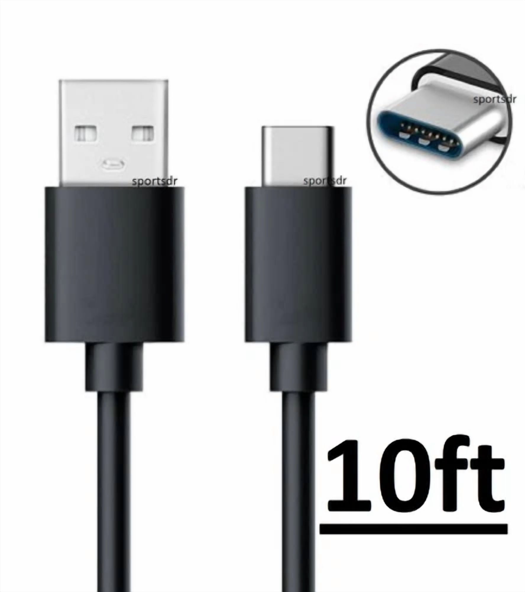 STARLIGHT- Long Usb Cable Charger Power Cord 4 Sony Wh-Ch520W Bluetooth ...