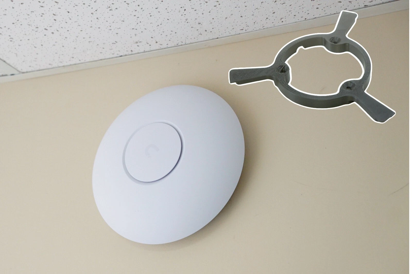 STARLIGHT- Low Profile Ceiling & Wall Mount Bracket For Unifi U6, U7 ...