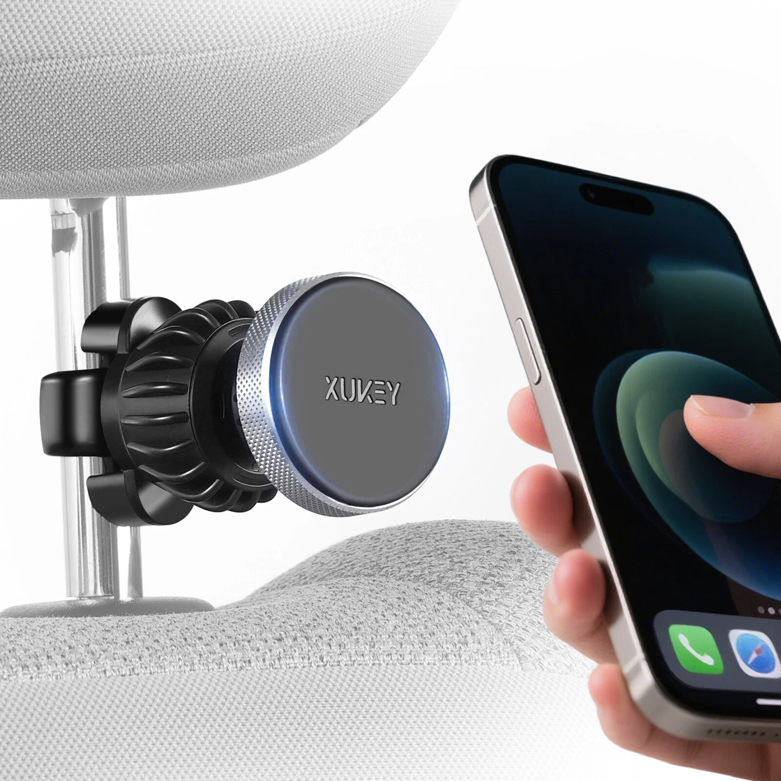 STARLIGHT- Magnetic Car Back Seat Headrest Mount Tablet Holder Hook For ...