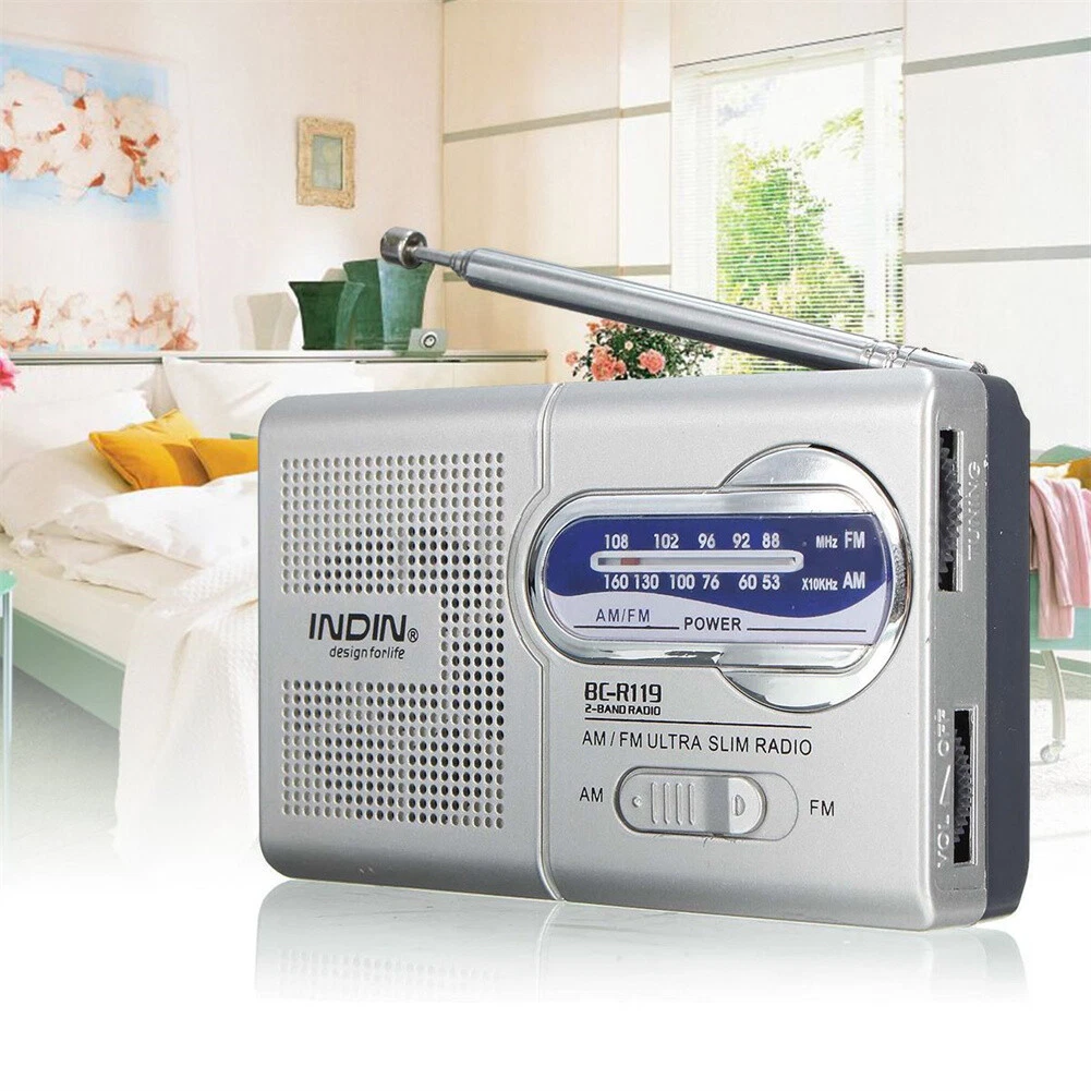 STARLIGHT- Mini Portable Am Fm Radio Wireless Antenna Telescopic Radio ...