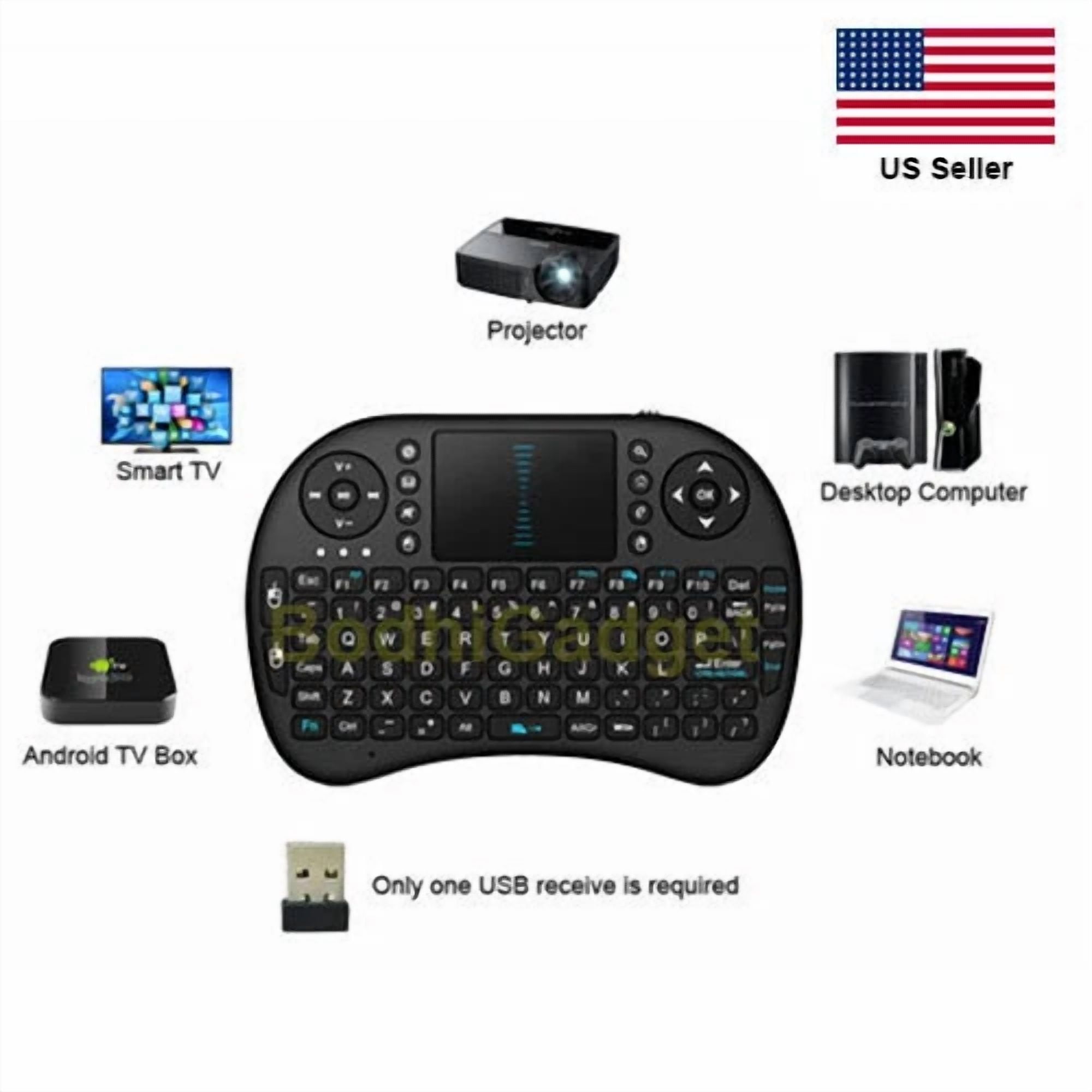 STARLIGHT- Mini Wireless Keyboard Rf 2.4G Touchpad Keyboard For Pc ...