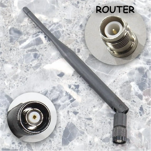 STARLIGHT- New 8" Round Black Wifi Antenna *Rp-Tnc Male* Netgear/Asus ...