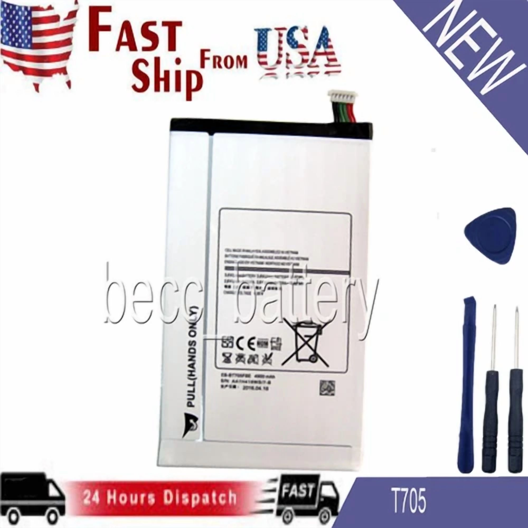 STARLIGHT- New Battery Batterie Eb-Bt705Fbe For Samsung Galaxy Tab S 8. ...