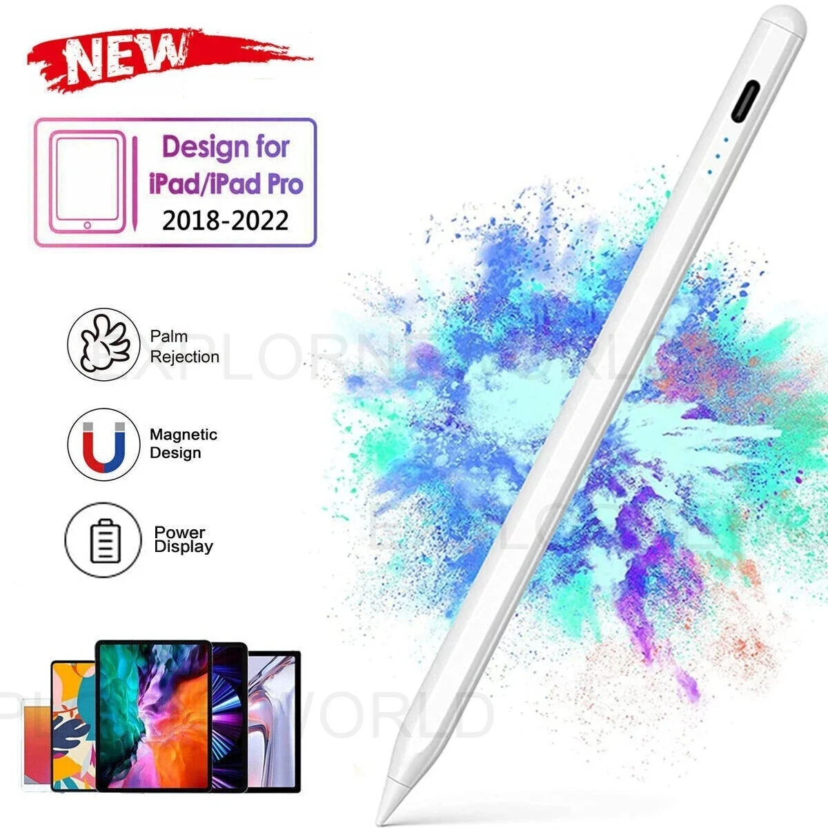 STARLIGHT- New For Apple Pencil 1St Generation Pen Stylus For Ipad 7Th ...