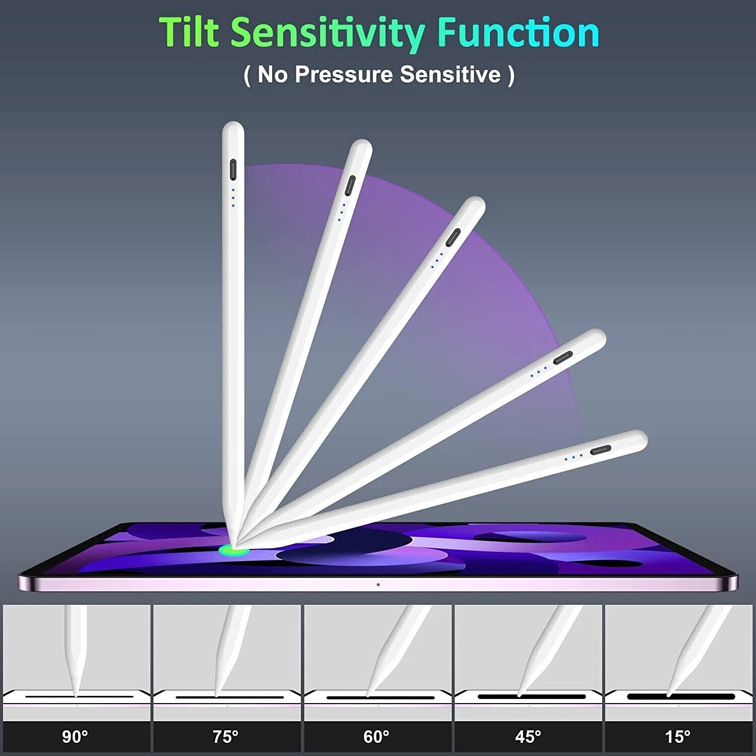 STARLIGHT- New Ipad Pencil 2Nd Generation For Apple Ipad Pro/Air/Mini Ipad 6/7/8/9/10Th Gen ...