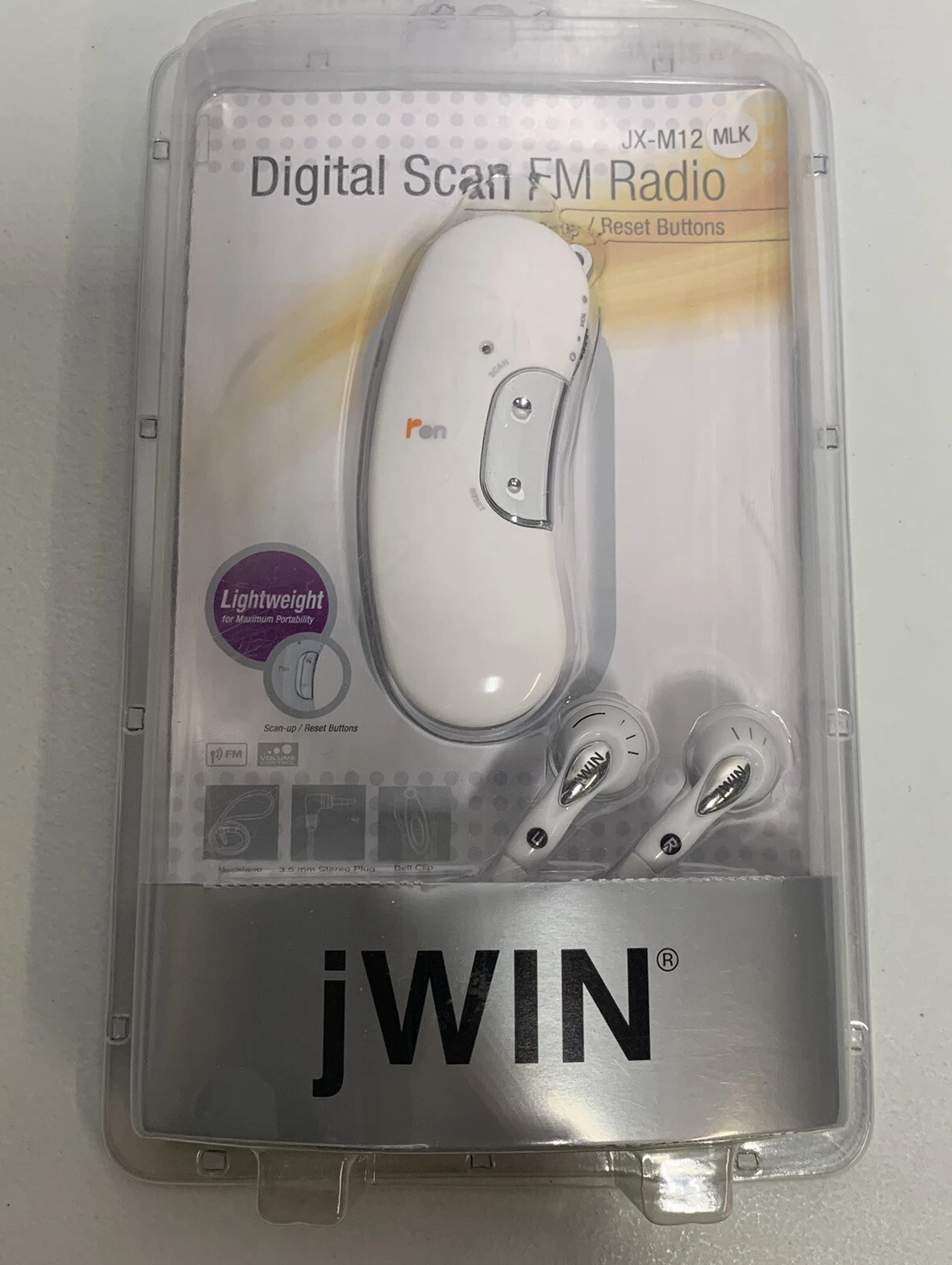 STARLIGHT- New Jwin Digital Scan Fm Radio Model Jx-M12Mlk Nos ...