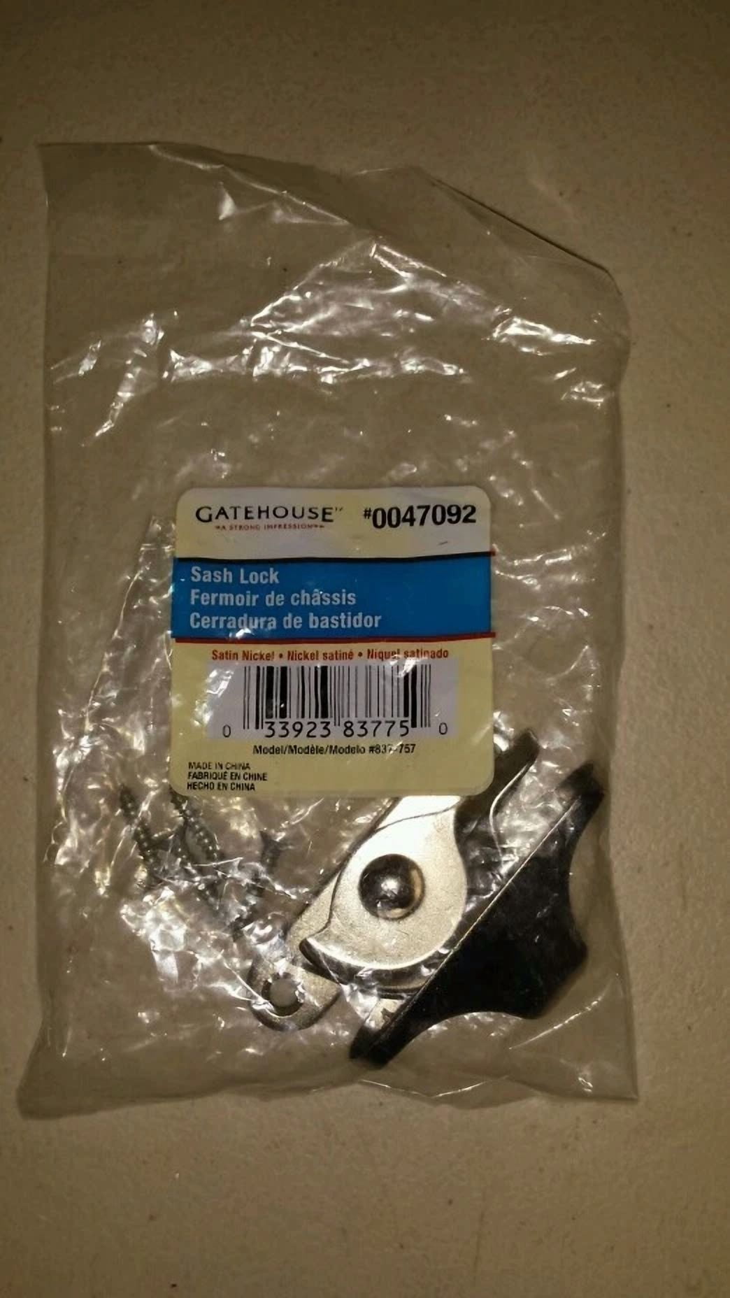 STARLIGHT- New Never Opened Stanley Window Sash Lock Satin Nickel ...