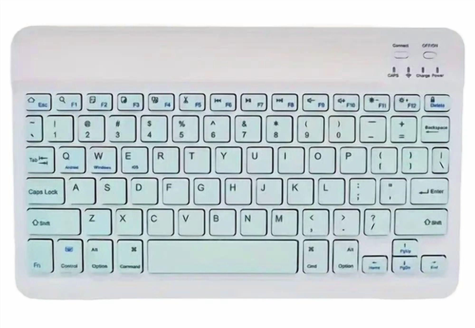 STARLIGHT- New! Wireless Bluetooth Mint Green Keys Ultra Slim Sleek ...