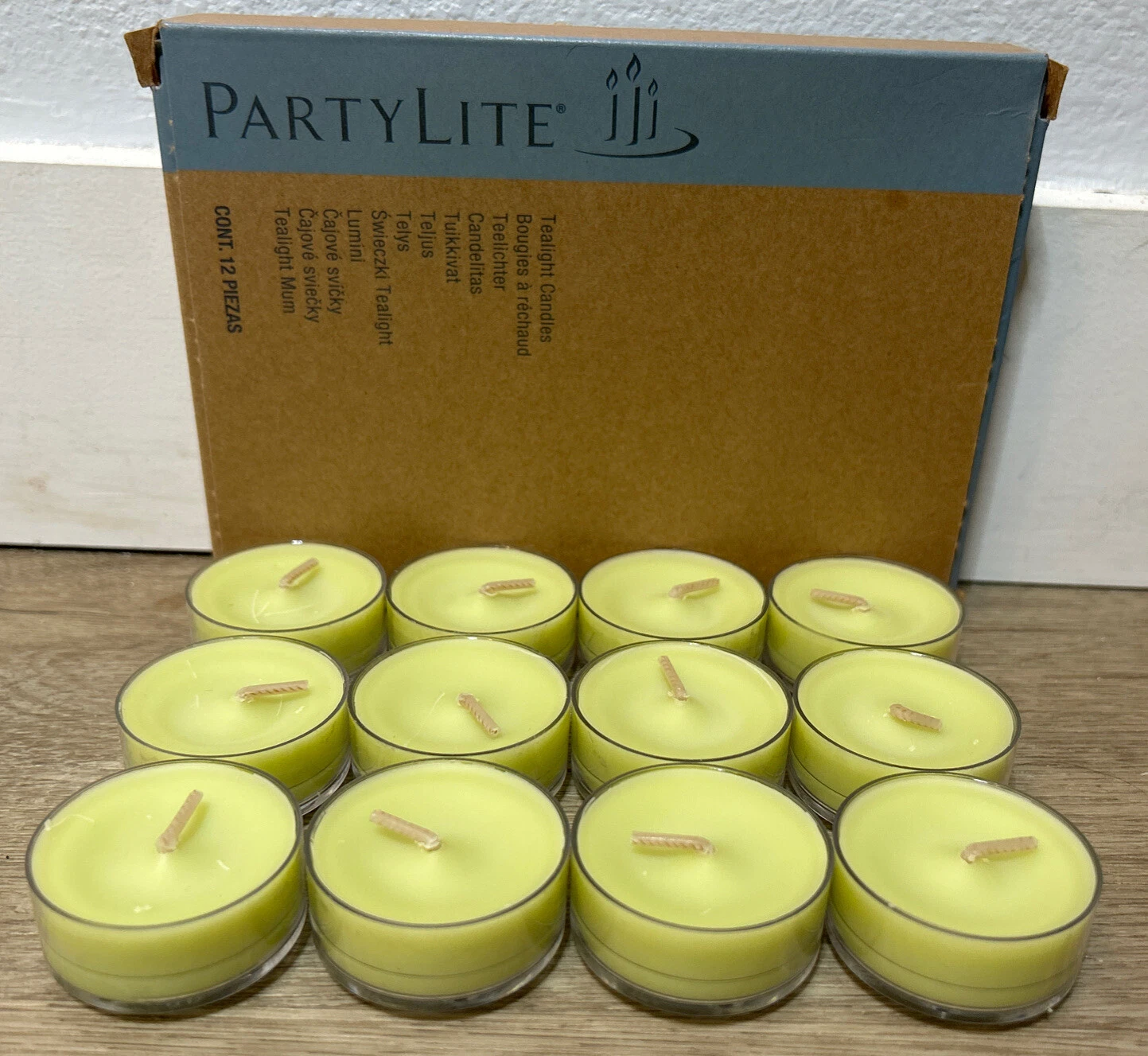 STARLIGHT- Partylite 12 Pack Tealite Candles - Geranium Citronella ...