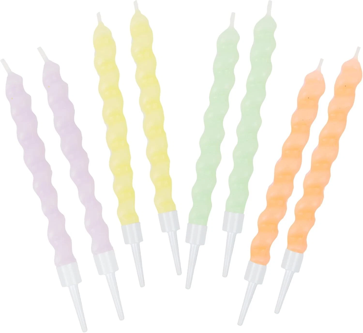 STARLIGHT- Pastel Birthday Candles - Colorful Cake Topper Decorations ...