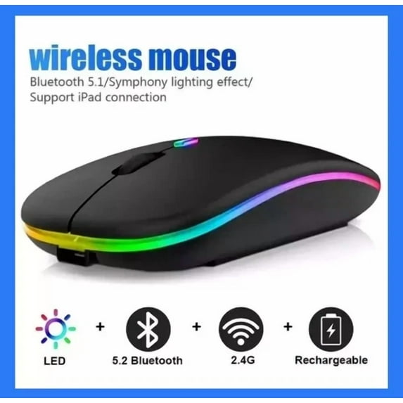 STARLIGHT- Printerworld Rechargeable Mouse Wireless Silent Led Backlit ...