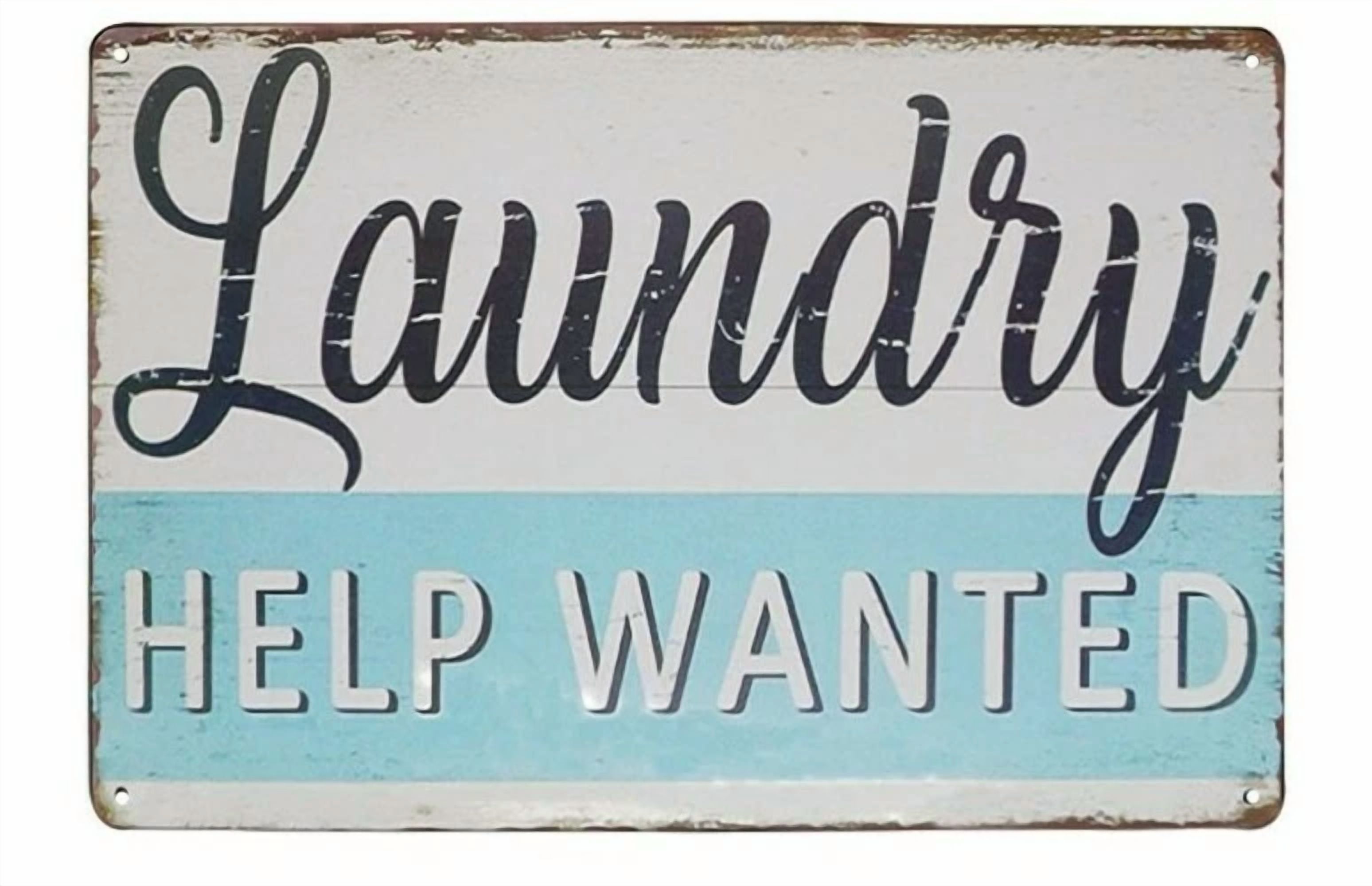 STARLIGHT- Pxiyou Laundry Help Wanted Vintage Farmhouse Laundry Room ...