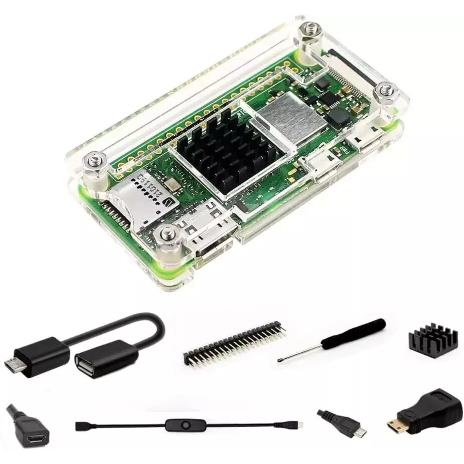STARLIGHT- Raspberry Pi Zero 2 W Case Kit With Raspberry Pi Zero 2 W Case Power Supply - Walmart.com