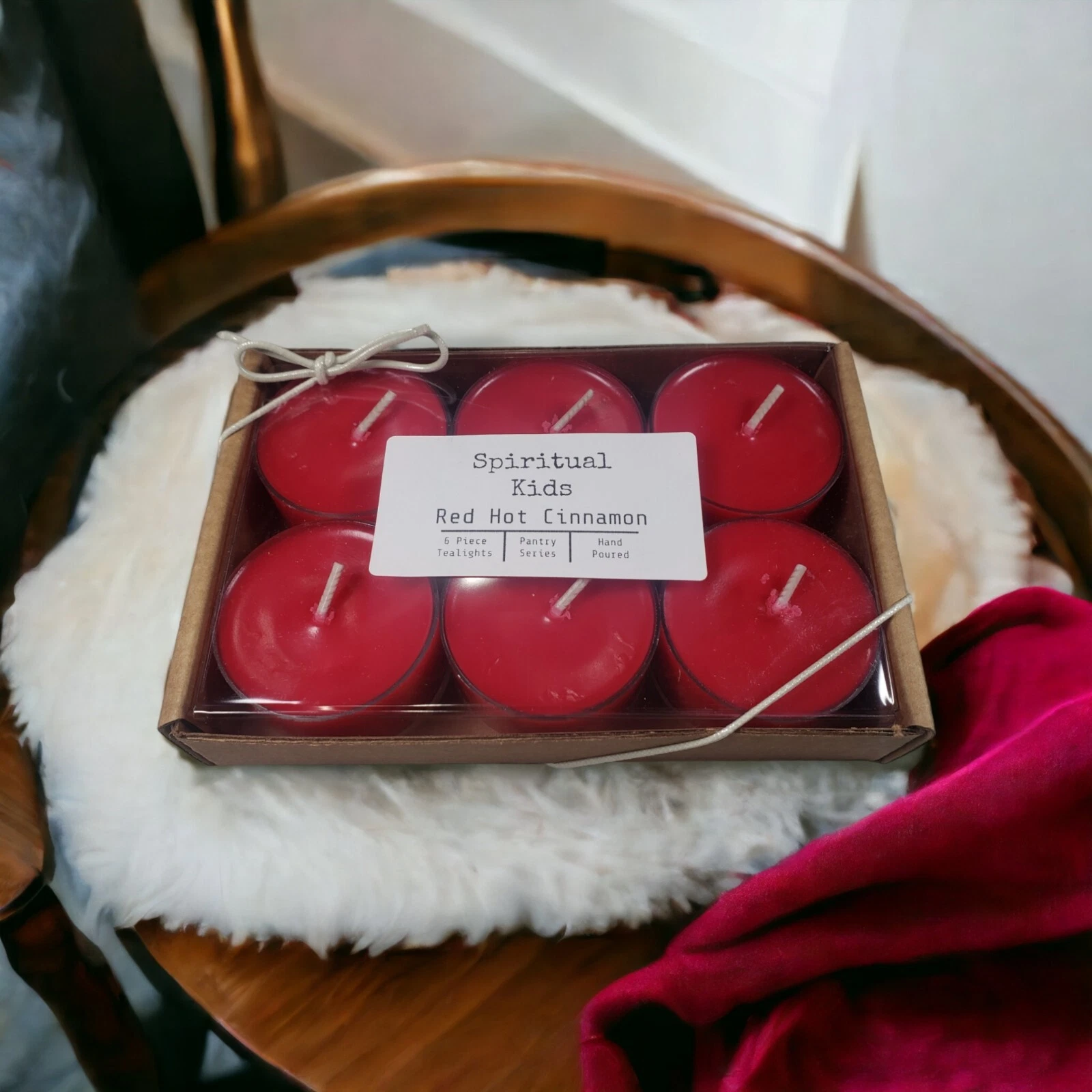 STARLIGHT- Red Hot Cinnamon Soy Tealights 6 Count Fragrant/Essential ...