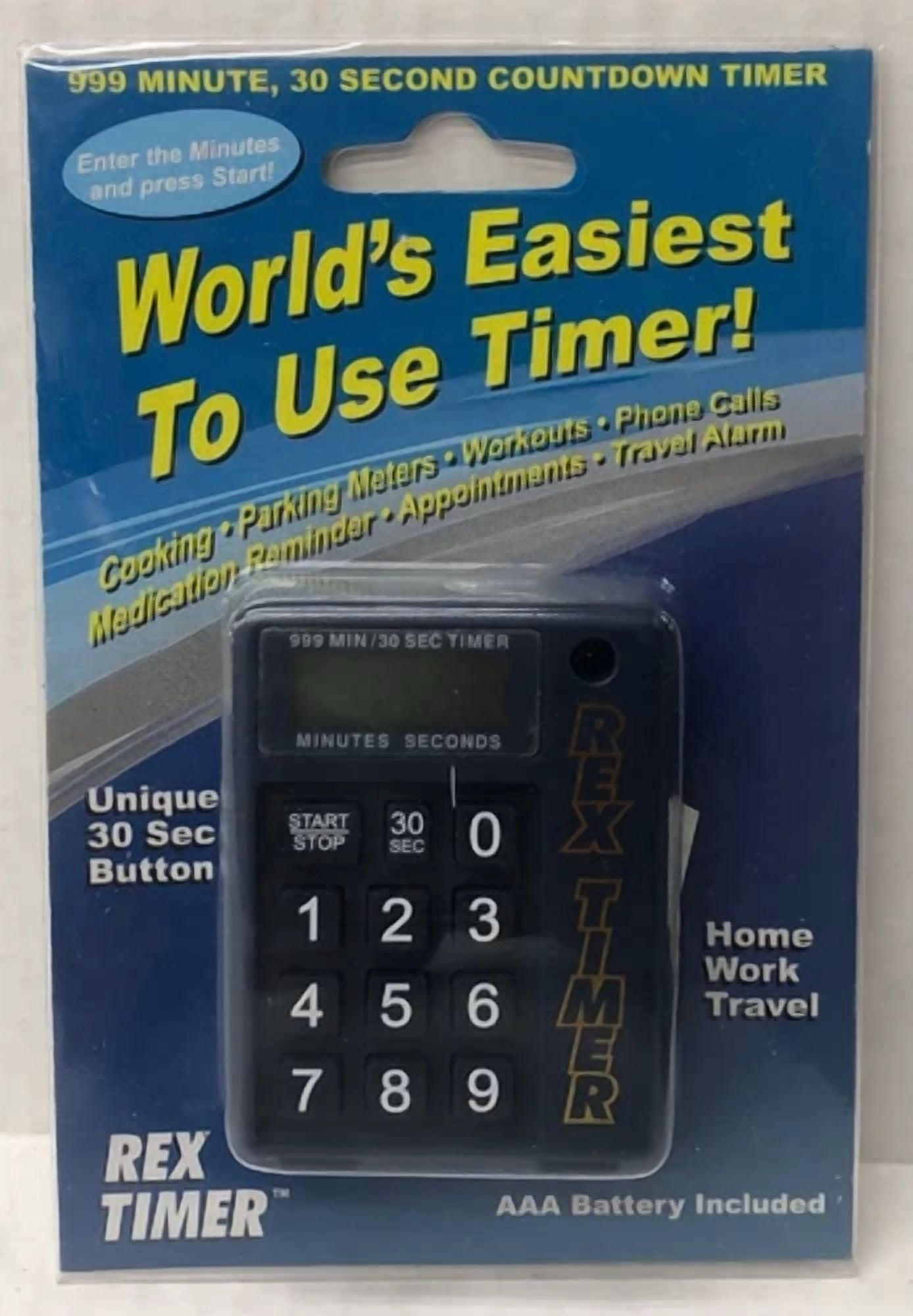 STARLIGHT- Rex Timer Blue Digital Countdown Timer Easy To Read Home ...