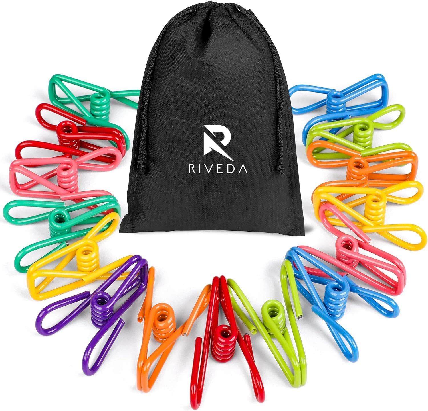 STARLIGHT- Riveda Multicolor Clothes Pins 15 Pack Versatile Utility ...
