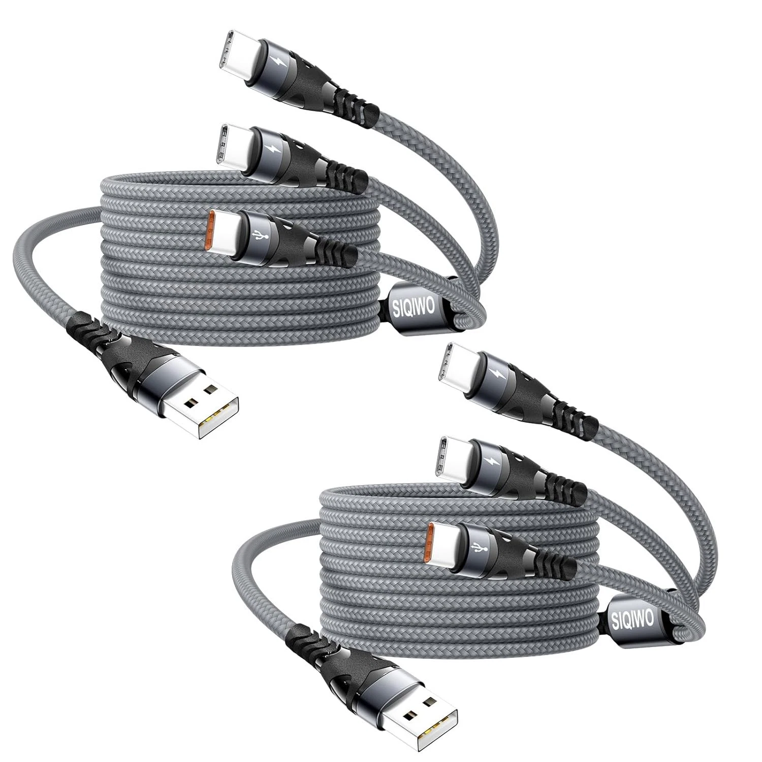 STARLIGHT- Siqiwo Multi Usb C Cable[3.1A/2 Pack],4Ft A To C Splitter ...
