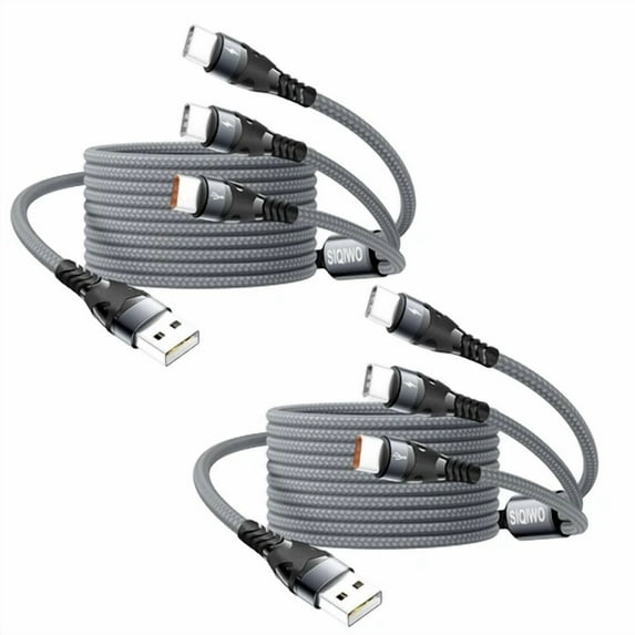 STARLIGHT- Siqiwo Usb C Cable [Qc 3.0/3.1A/2 Pack], 4Ft Multi C ...