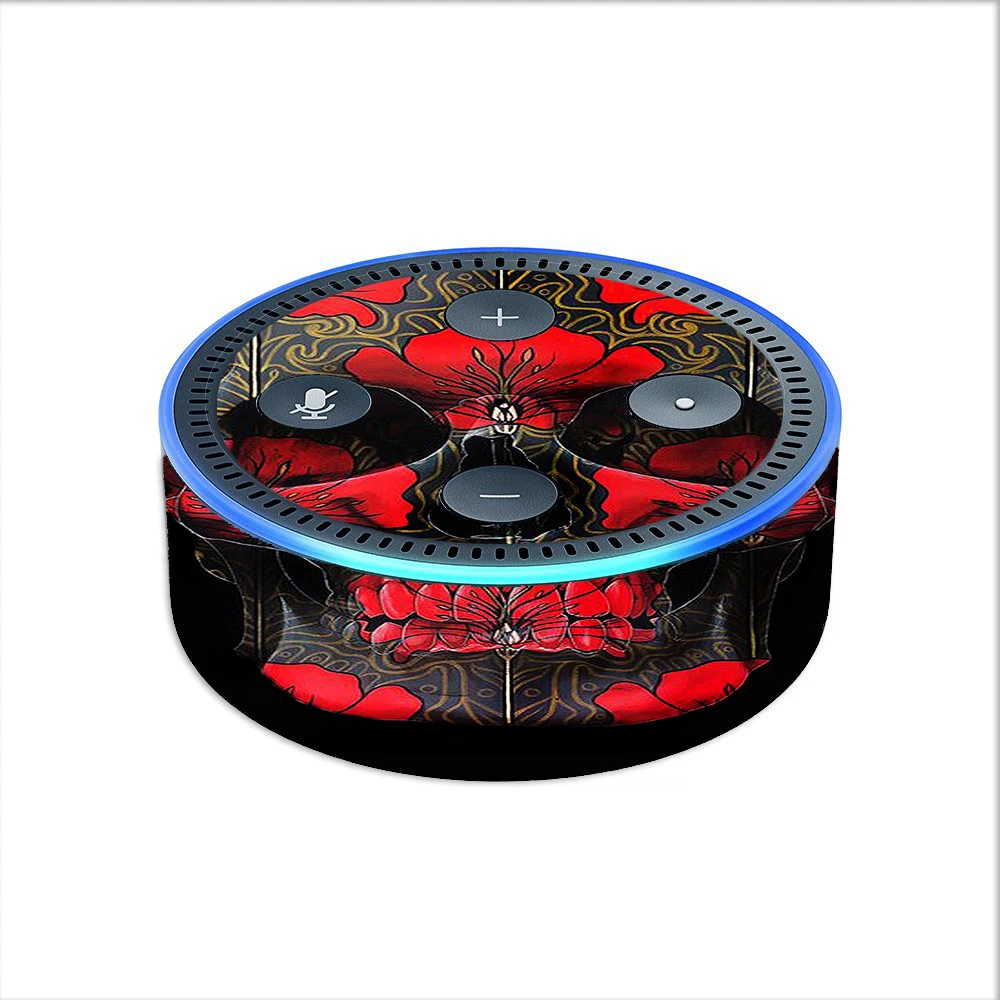 STARLIGHT- Skin Decal For Amazon Echo Dot (2Nd Gen) / Dark Flowers ...