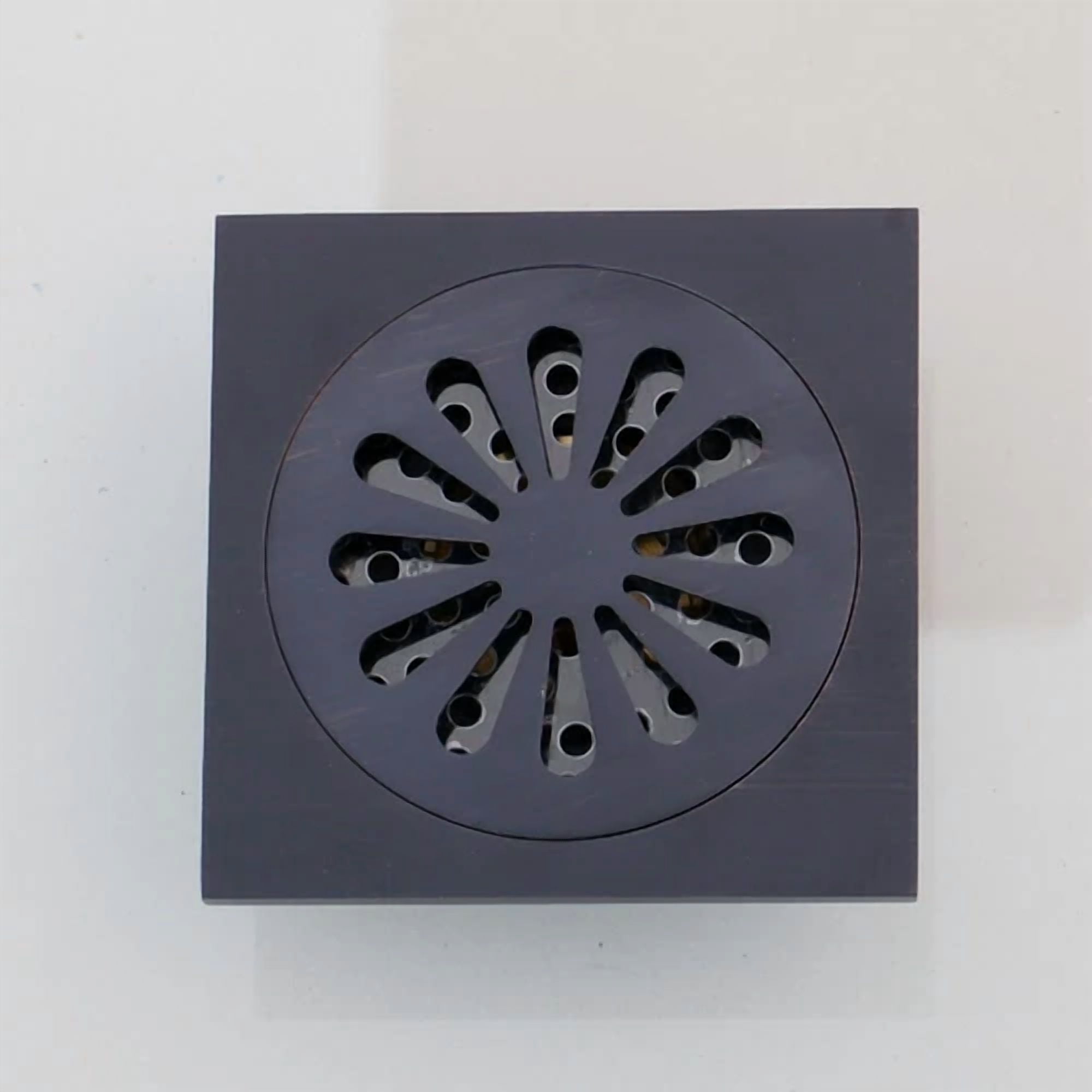 STARLIGHT- Square 4 Inch Black Color Floor Drain Tile Insert Shower ...