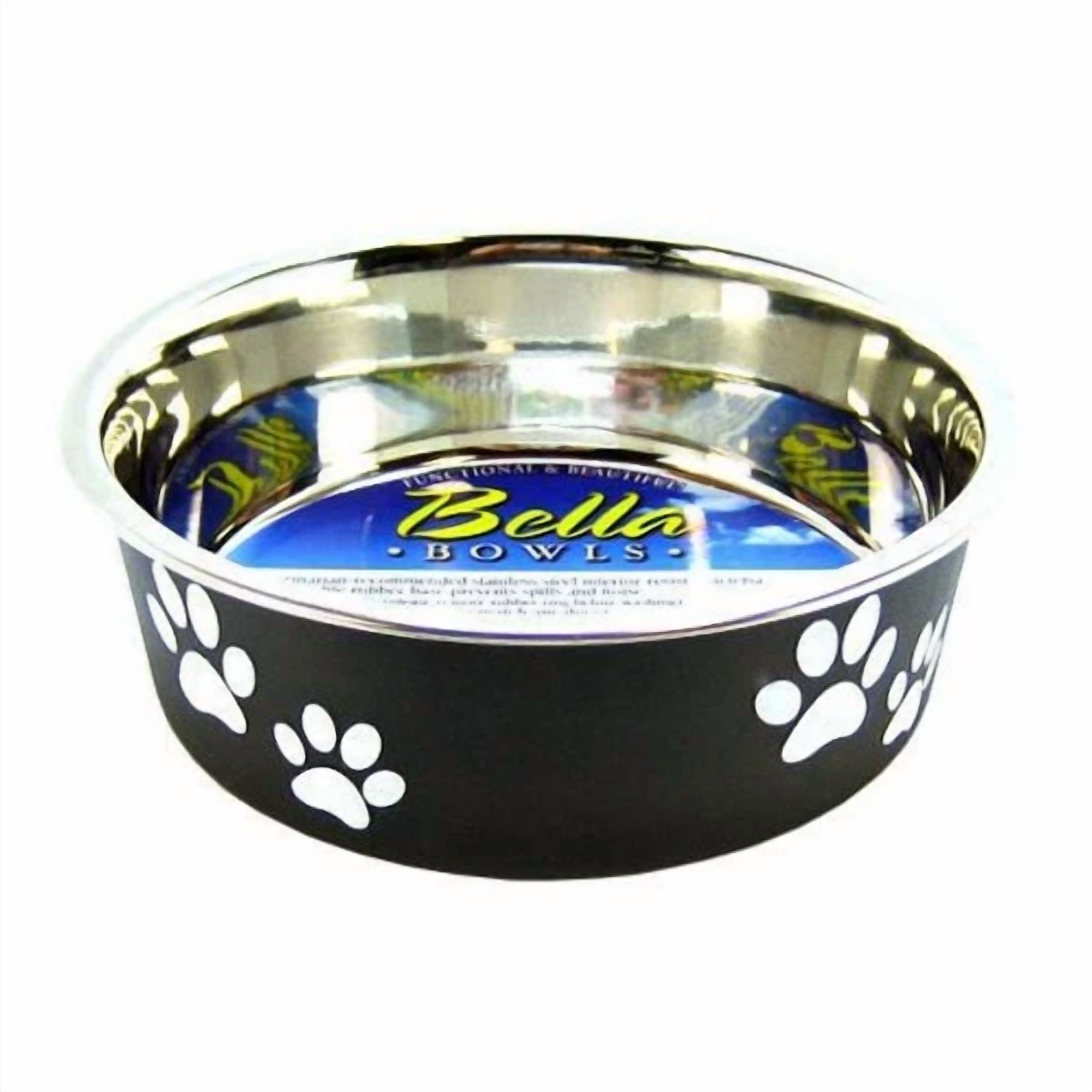 STARLIGHT- Stainless Steel & Espresso Dish With Rubber Base Small ...
