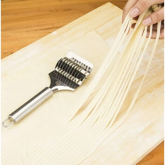 STARLIGHT- Stainless Steel Kitchen Noodle Maker Lattice Roller Docker ...