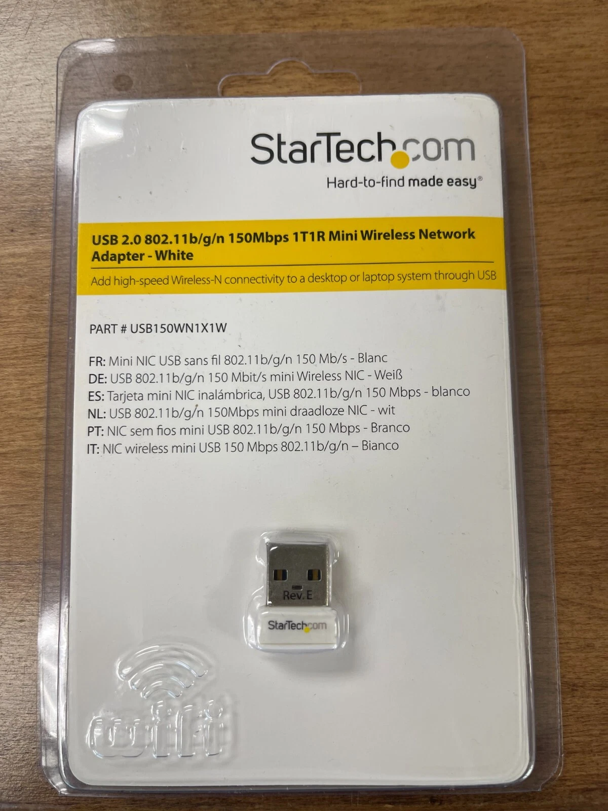 STARLIGHT- Startech Usb150Wn1X1W 150Mbps Mini Wireless N Network ...