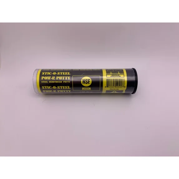 STARLIGHT- Stic-O-Steel Pow-R Putty Steel Reinforced Epoxy Putty - 2 Oz ...